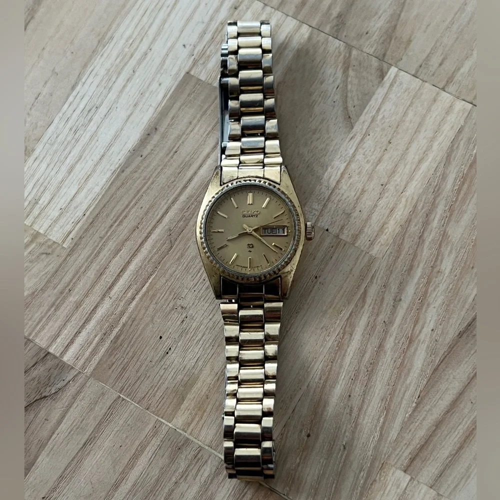 Seiko | Accessories | Seiko Sq Ladies Watch Vintage Gold Plated Marked ...